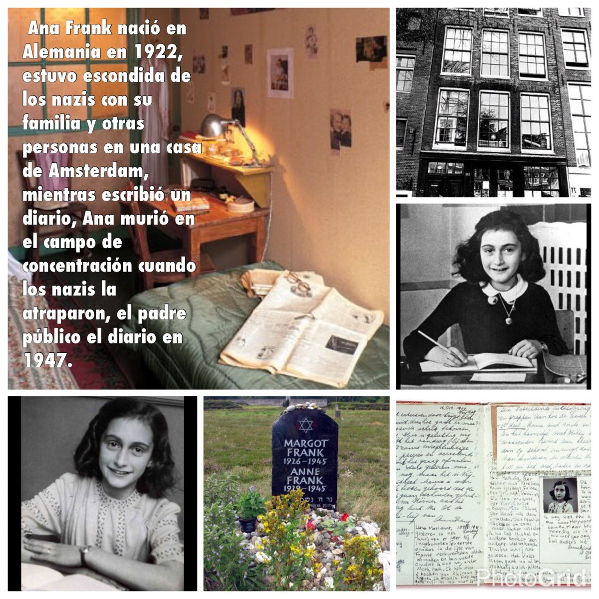 Lecciones de Historia | Collages digitales de Ana Frank